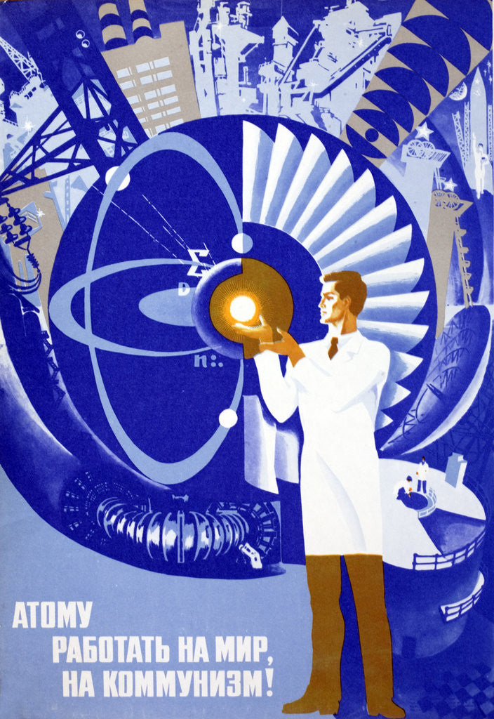 Soviet Poster Art Poster, Print Build For New Generations Retro Soviet