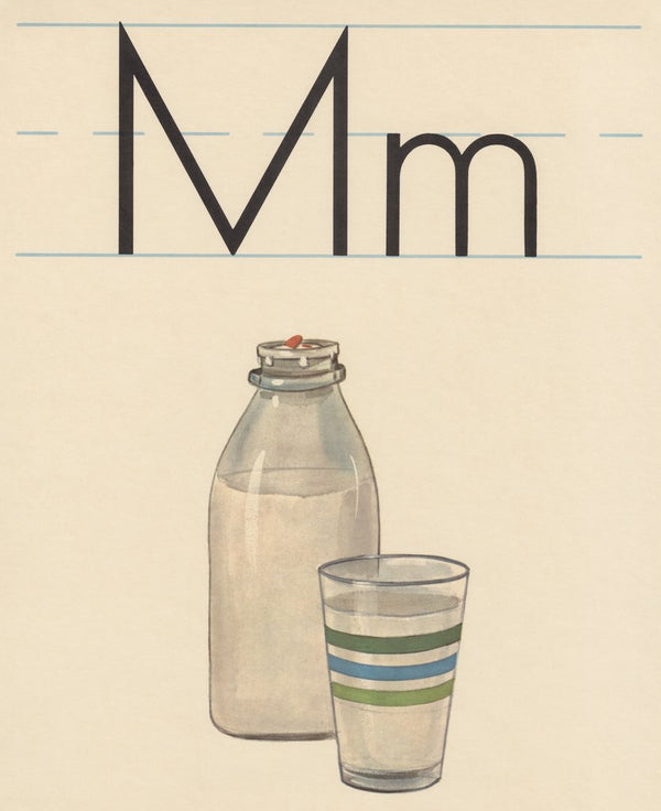 M is for milk posters & prints by Anonymous