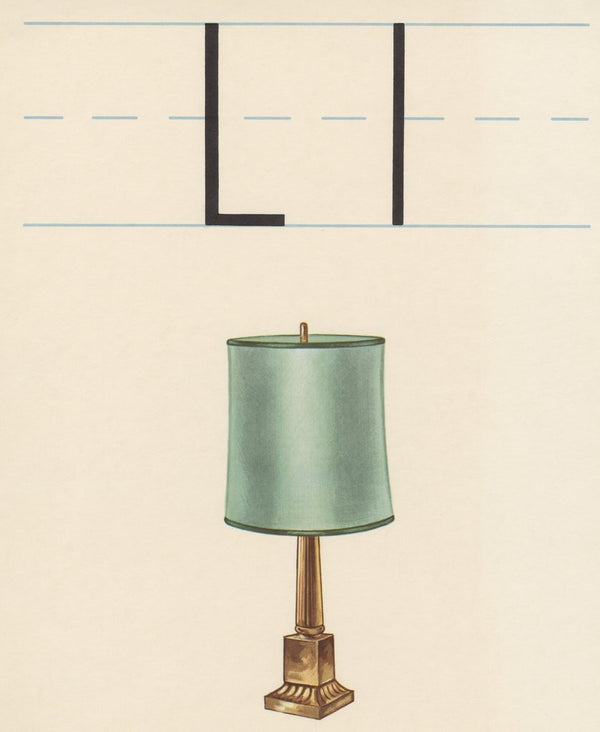 L is for lamp posters & prints by Anonymous