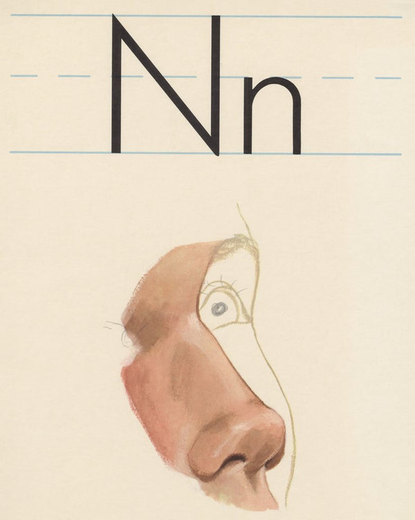 N is for nose posters & prints by Anonymous