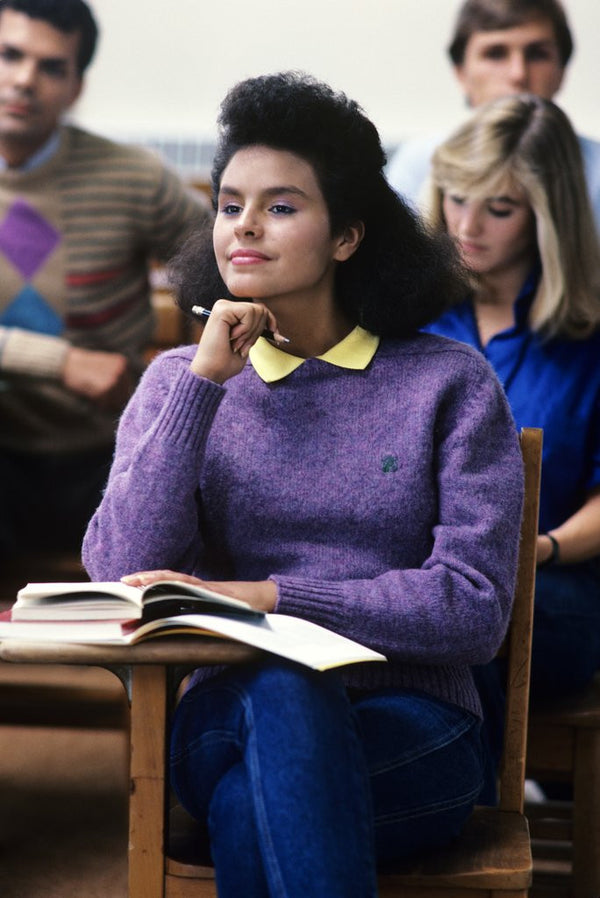 1980s college classroom students sitting at desks posters & prints by ...
