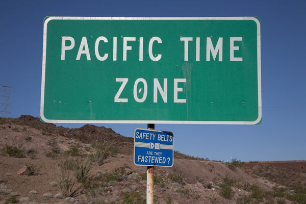 Pacific Time Zone Road sign posters & prints by Anonymous