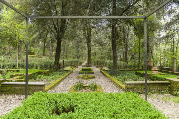 Bosco della Ragnaia, garden created posters & prints by Sheppard Craige