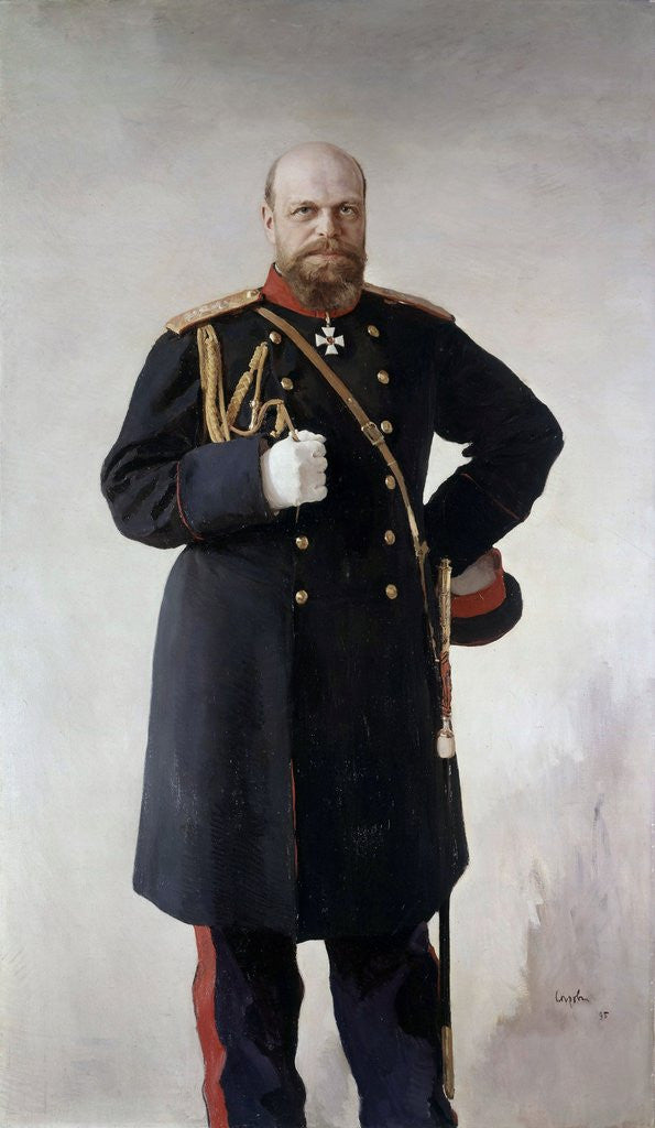 Portrait of Alexander III posters & prints by Valentin Serov