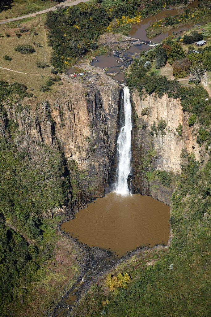 Aerial view of Howick Falls posters & prints by Anonymous