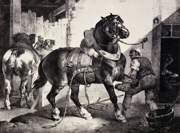 Farrier at Work Lithograph from Etudes de Cheveaux posters & prints by ...