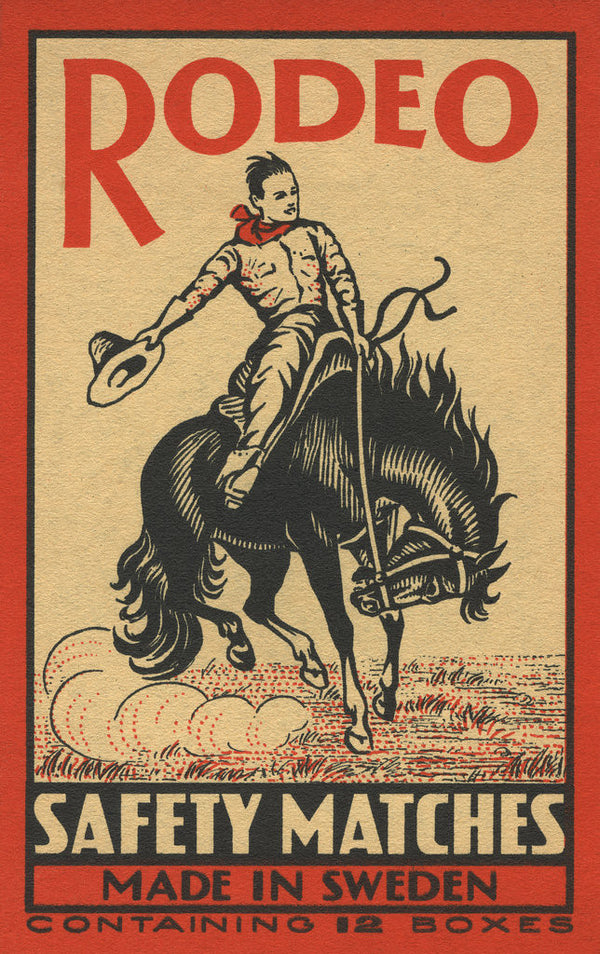 Rodeo Safety Matches Illustration posters & prints by Anonymous