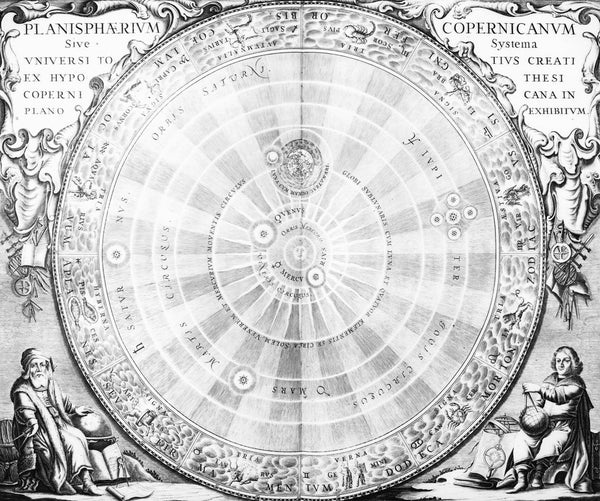 Drawing Of Round Copernican Solar System posters & prints by Anonymous