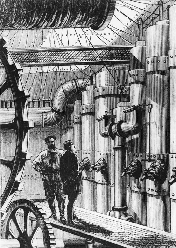 19th-Century Print of Engine Room posters & prints by Anonymous