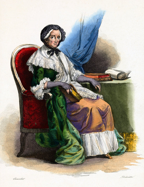 Hand-Tinted Engraving of Marie-Therese Rodet Geoffrin posters & prints ...
