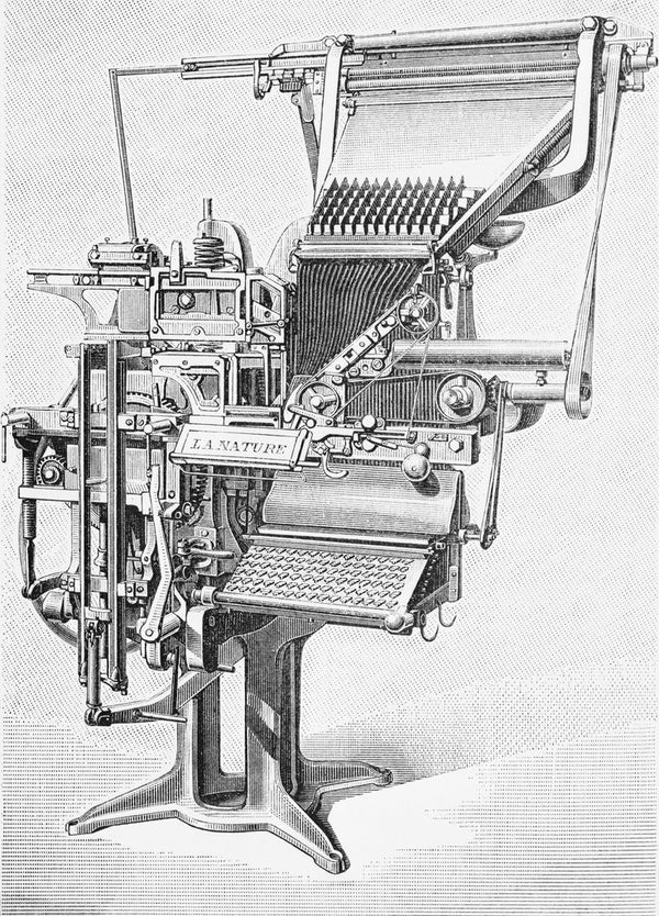 19th Century Linotype Machine posters & prints by Anonymous