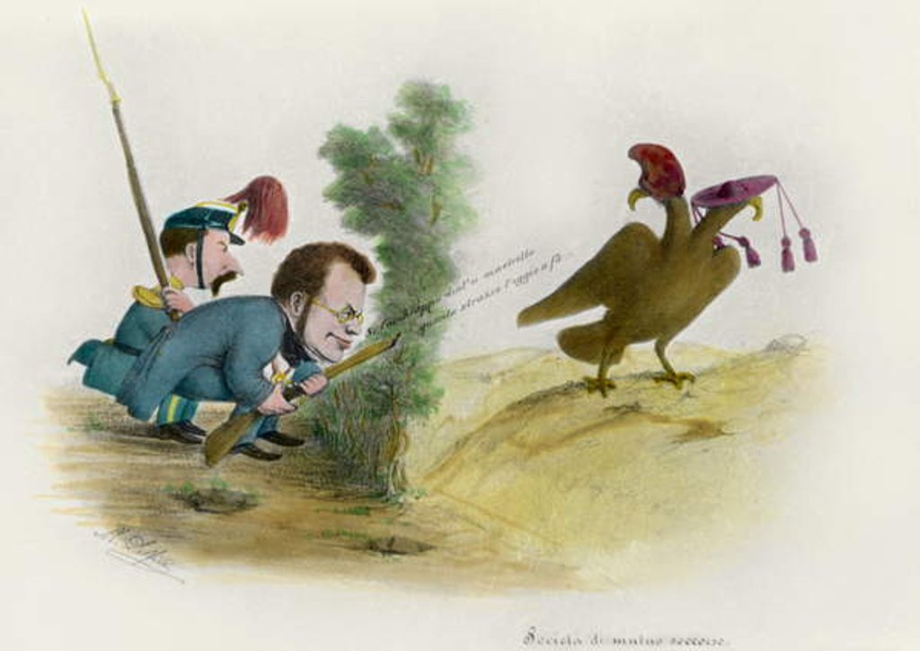 The Roman Question: Count of Cavour caricature, c.1860 posters & prints ...