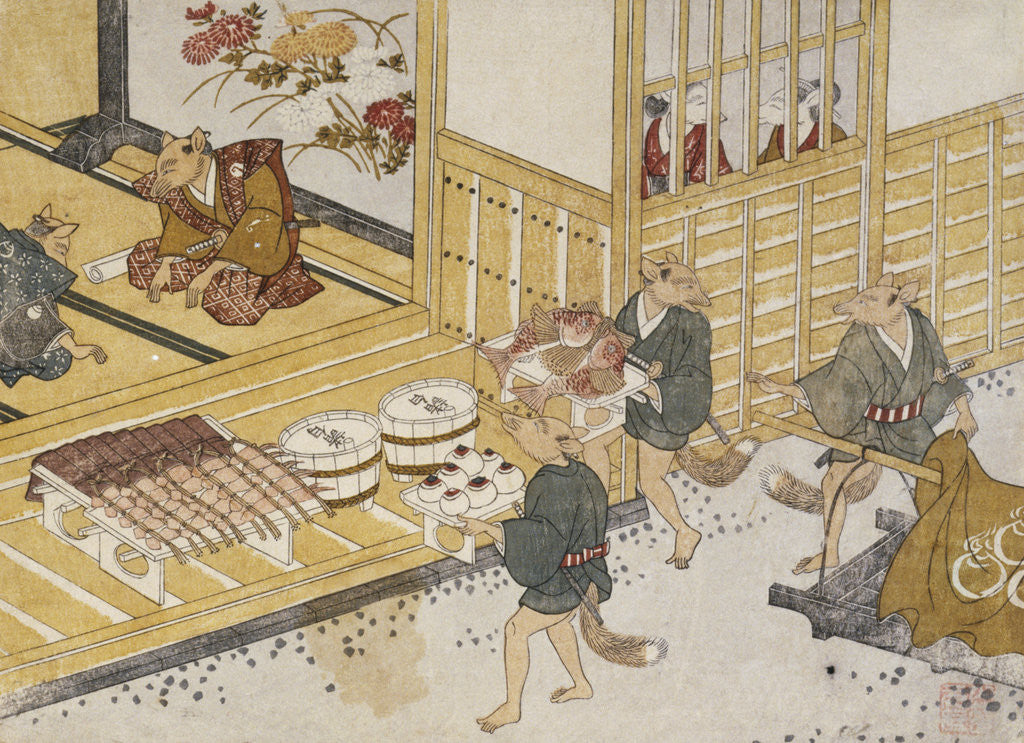 Kitsune no Yomeiri - The Fox's Wedding Series Print posters & prints by Tachibana Minko