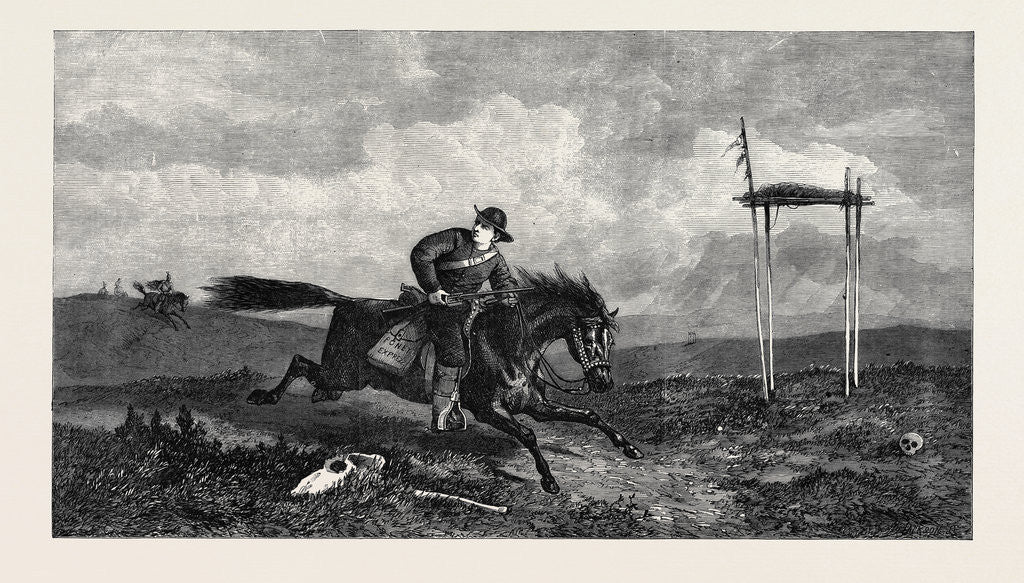 The American Pony Express En Route from the Missouri River to San ...