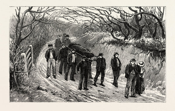 Colliery Explosion at Llanerch, Monmouthshire, What One Meets on the ...