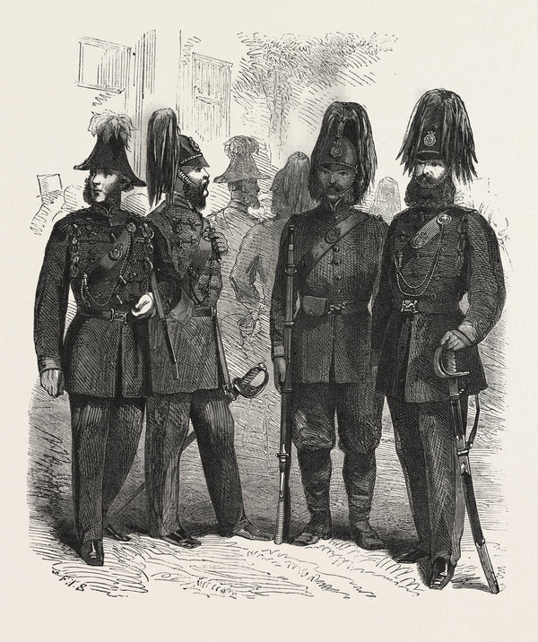 The Uniform of the 1st Surrey Rifles. posters & prints by Anonymous