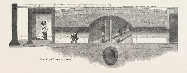 New Subway King Street Covent Garden London: Cross Section Showing the ...