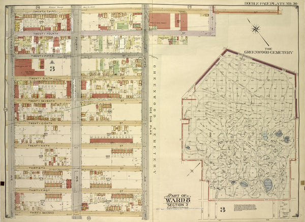 Map bounded by Fort Hamilton Ave., 37th St., 7th Ave., 36th St., New ...