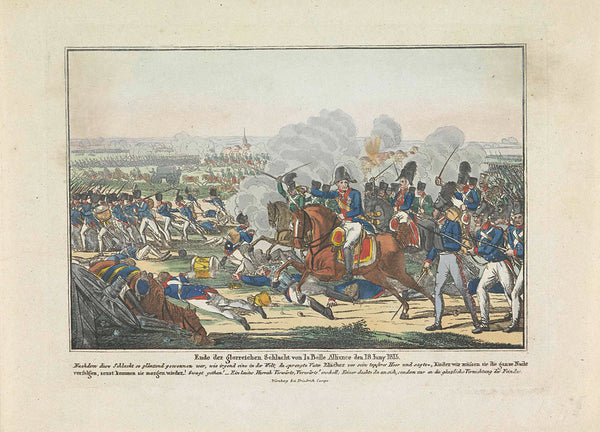 Von Blücher leads the Prussian troops at the Battle of Waterloo posters ...