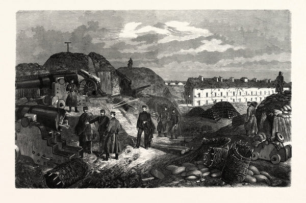 Inside View of Fort Nogent Near Paris, Occupied by Troops of ...