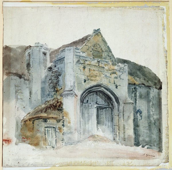 The Tithe Barn, Abbotsbury posters & prints by Thomas Girtin