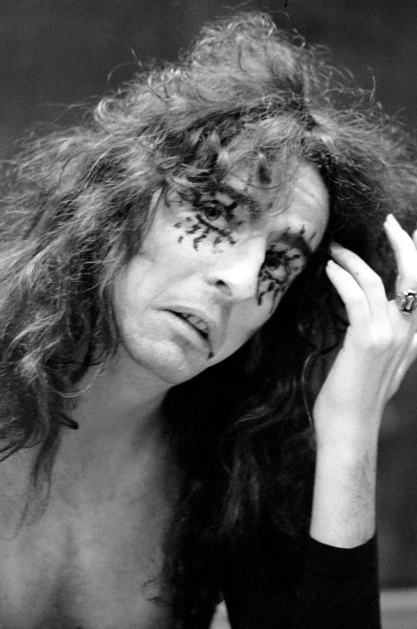 Alice Cooper with his pet boa constrictor posters & prints by Anonymous