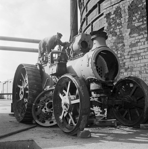 Traction engine being restored, Isle of Man posters & prints by Manx ...