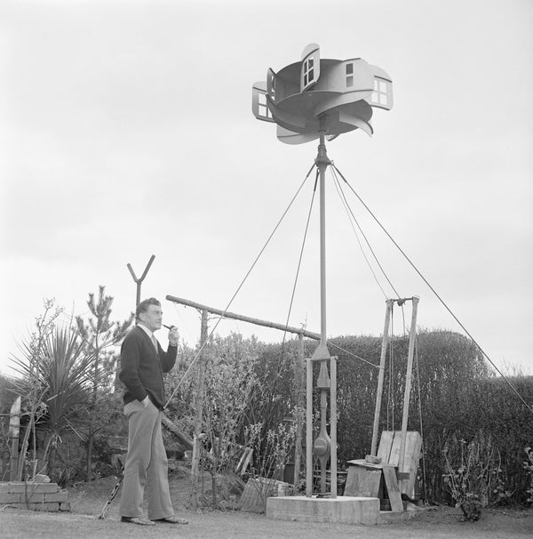 Man generating electricity, Peel posters & prints by Manx Press Pictures