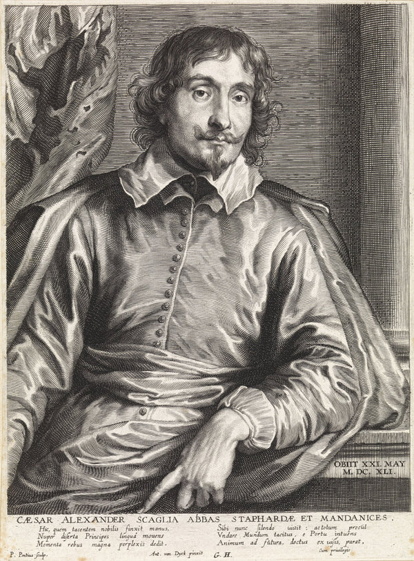 Portrait of Cesare Alessandro Scaglia posters & prints by Gillis Hendricx