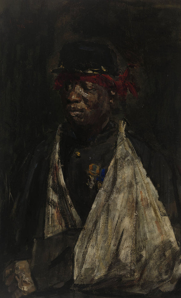 Portrait of a Wounded KNIL Soldier posters & prints by Isaac Israels