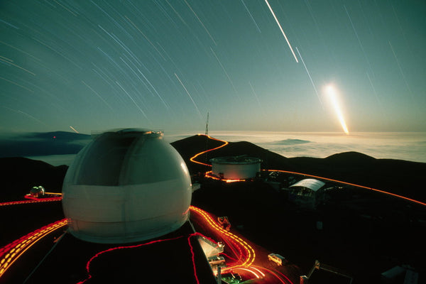 Star Trails over Mauna Kea posters & prints by Corbis