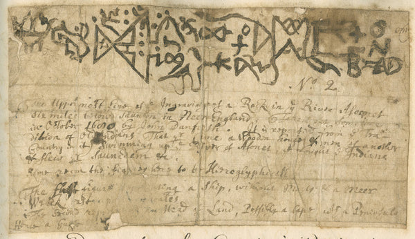 Carvings on Dighton Rock posters & prints by John Danforth