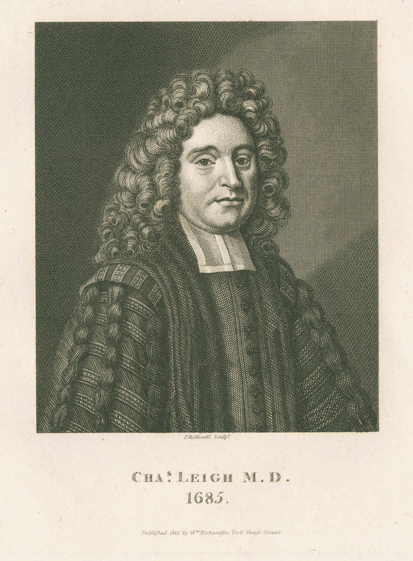 Portrait of Charles Leigh (1662-1701) posters & prints by P Rothwell
