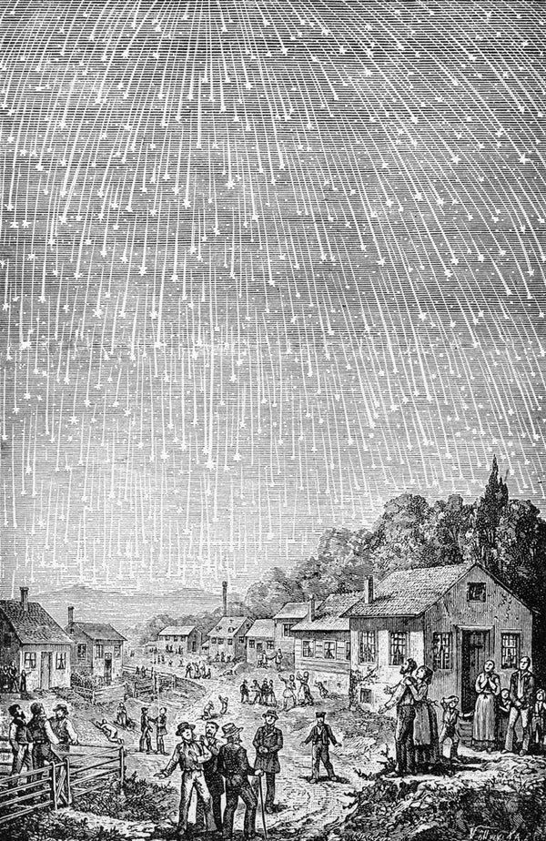 Illustration Depicting Meteor Shower posters & prints by Corbis