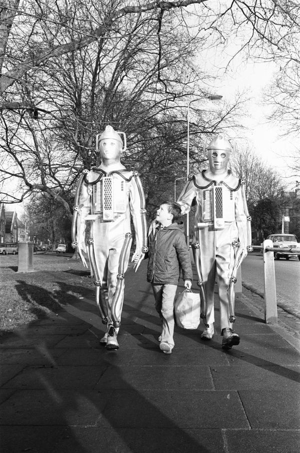 Cybermen take a break from filming posters & prints by Anonymous