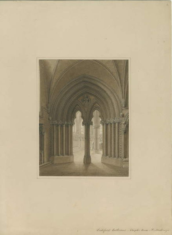Interior of Lichfield Cathedral - Chapter House doorway posters ...