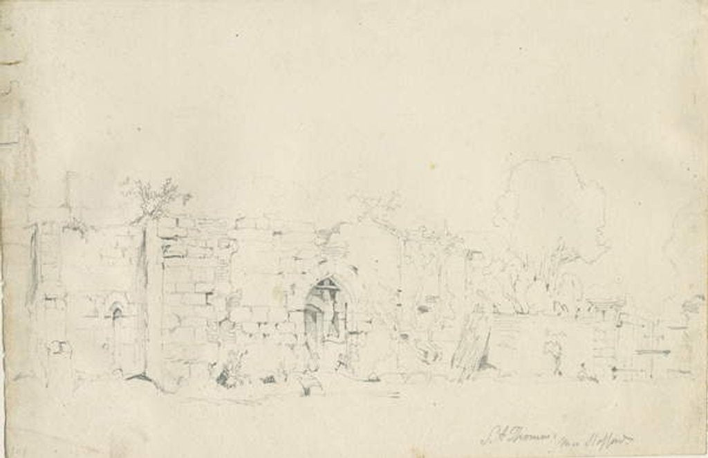 Stafford - St. Thomas' [Priory]: pencil drawing, nd [1839] posters ...