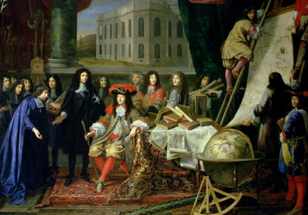 Jean-Baptiste Colbert Presenting the Members of the Royal Academy of ...